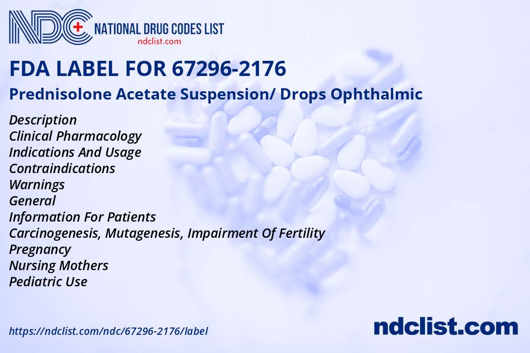 FDA Label for Prednisolone Acetate Suspension/ Drops Ophthalmic ...