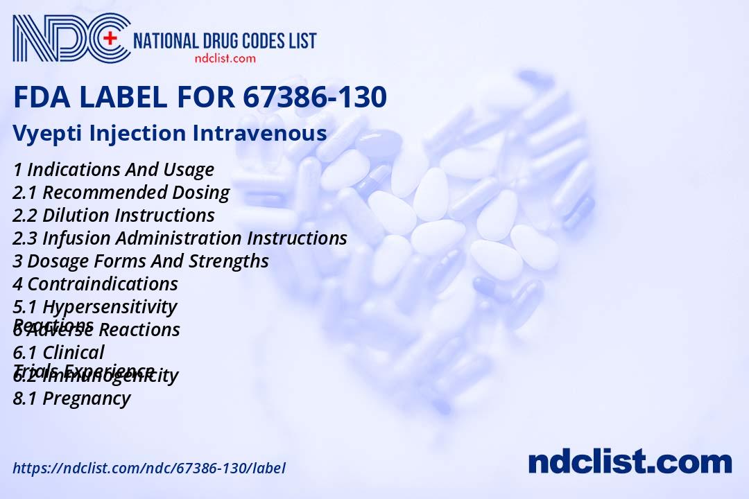 FDA Label for Vyepti Injection Intravenous - Indications, Usage ...