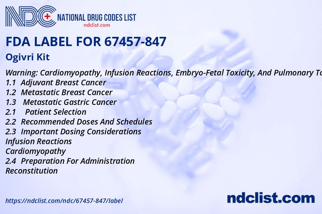 FDA Label for Ogivri Kit - Indications, Usage & Precautions