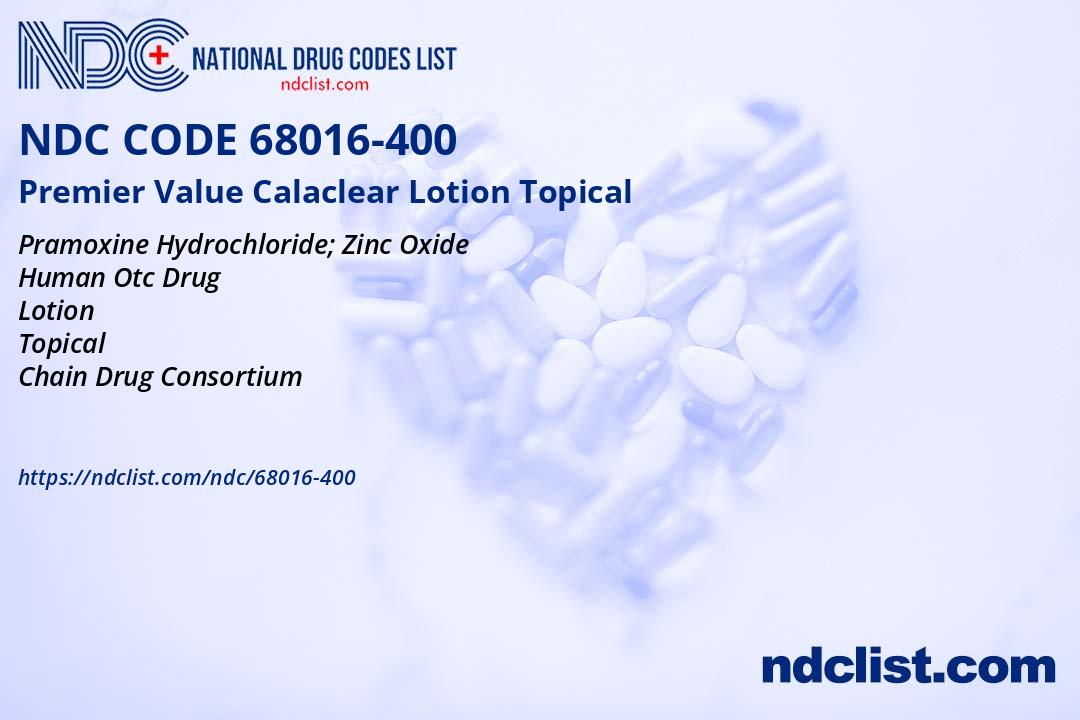 NDC 68016-400 Premier Value Calaclear Lotion Topical