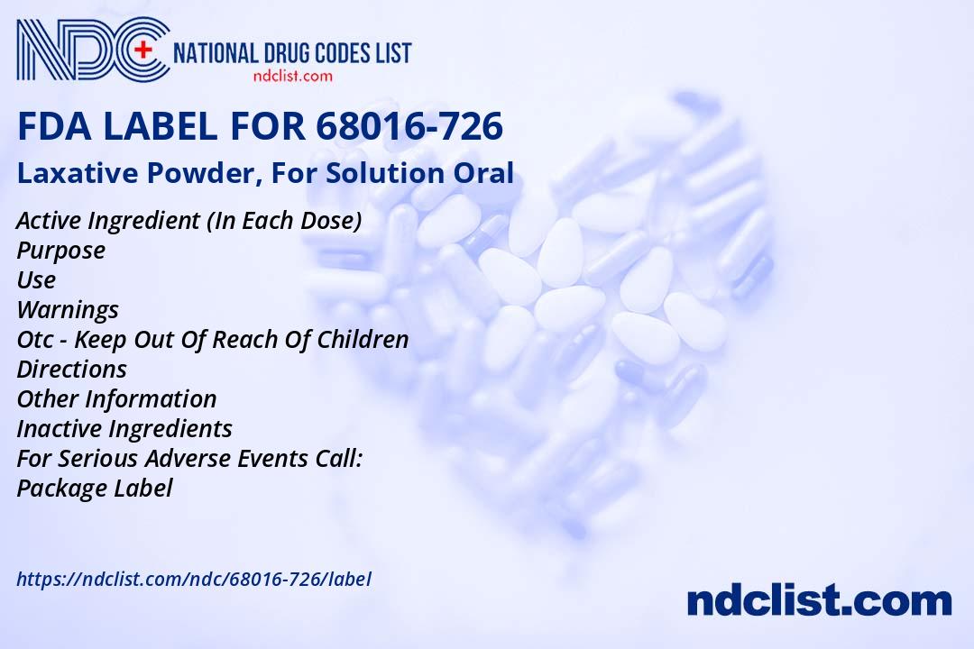 FDA Label for Laxative Powder, For Solution Oral - Indications, Usage ...