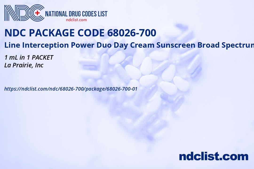 NDC Package 68026-700-01 Line Interception Power Duo Day Cream ...