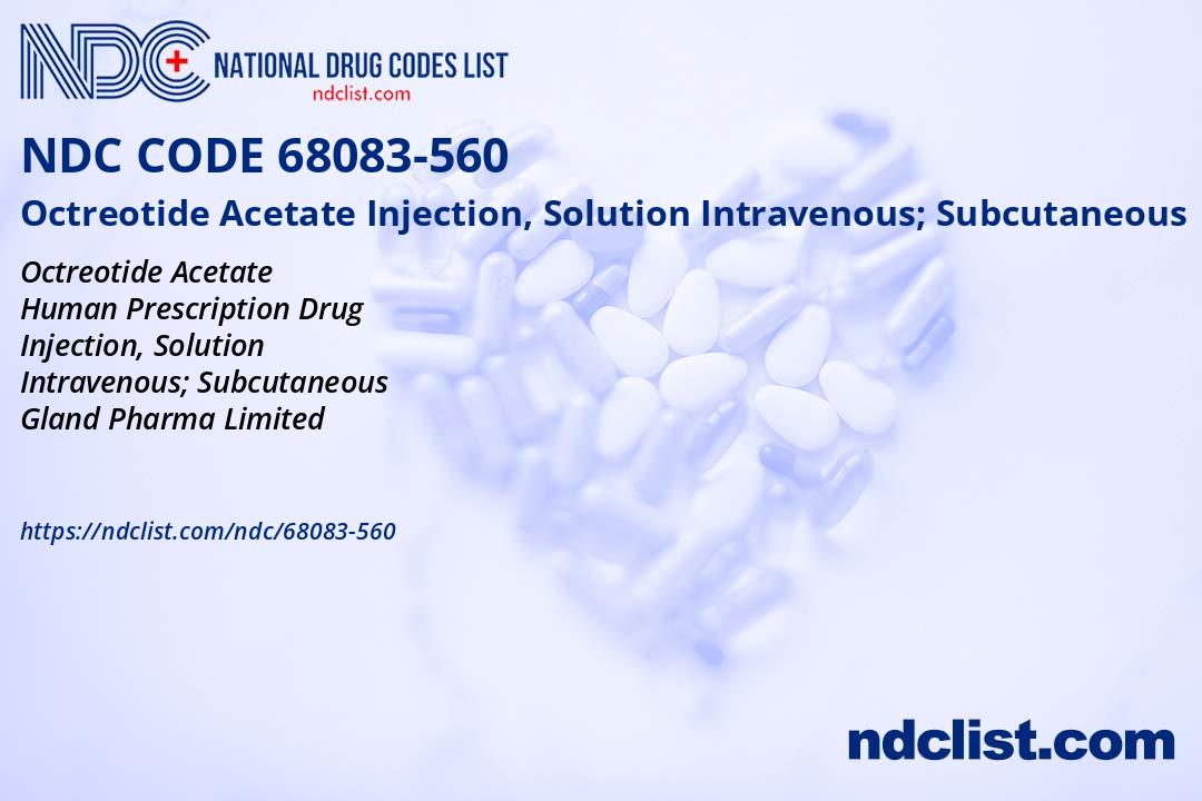 NDC 68083-560 Octreotide Acetate Injection, Solution Intravenous ...