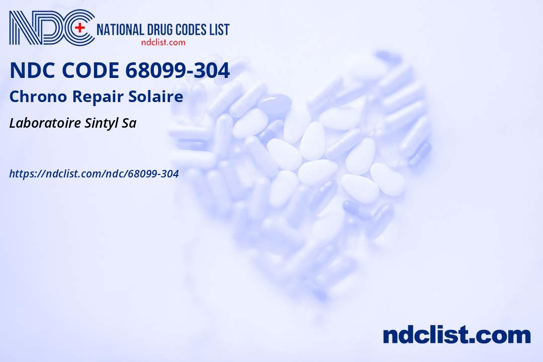 NDC 68099-304 Chrono Repair Solaire