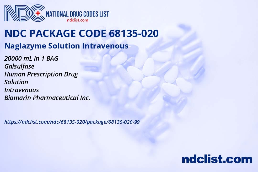 Naglazyme Solution - NDC68135-020-99