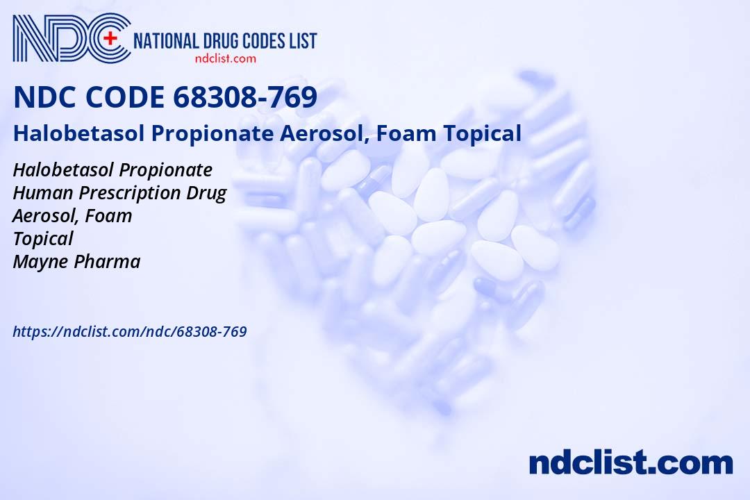 Halobetasol Propionate Aerosol, Foam NDC 68308-769