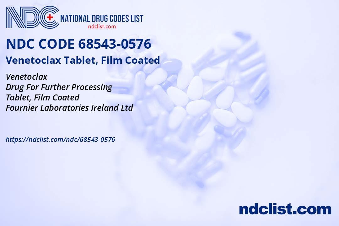 NDC 68543-0576 Venetoclax Tablet, Film Coated