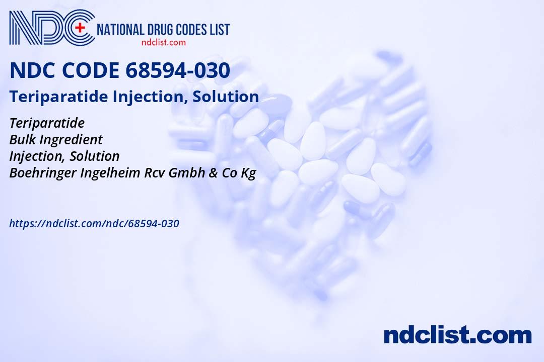 NDC 68594-030 Teriparatide Injection, Solution