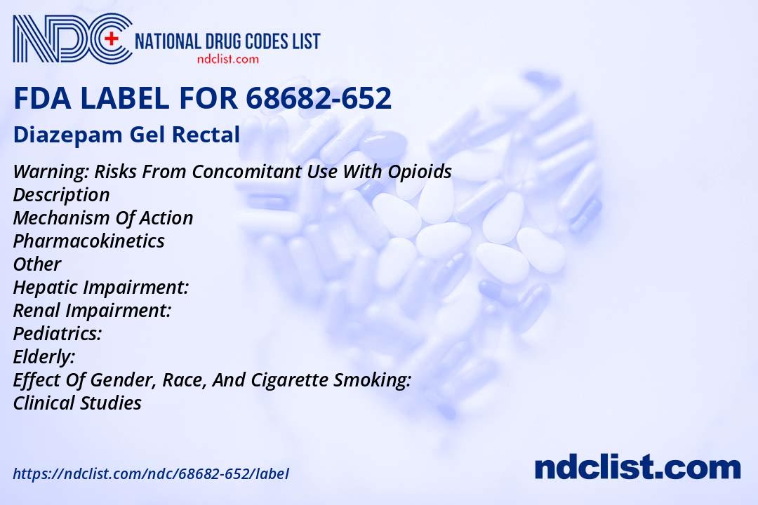 FDA Label for Diazepam Gel Rectal - Indications, Usage & Precautions