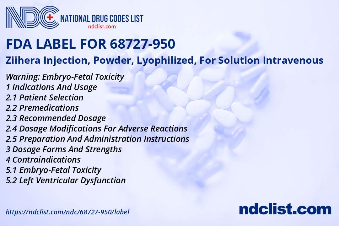 Ziihera- FDA Label NDC68727-950