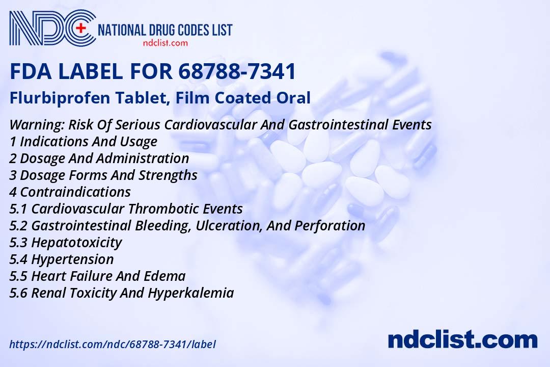 FDA Label for Flurbiprofen Tablet, Film Coated Oral - Indications ...