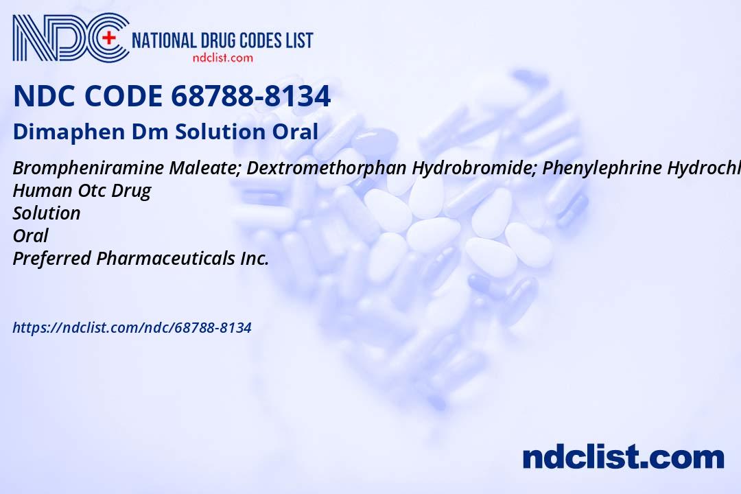 NDC 68788-8134 Dimaphen Dm Solution Oral