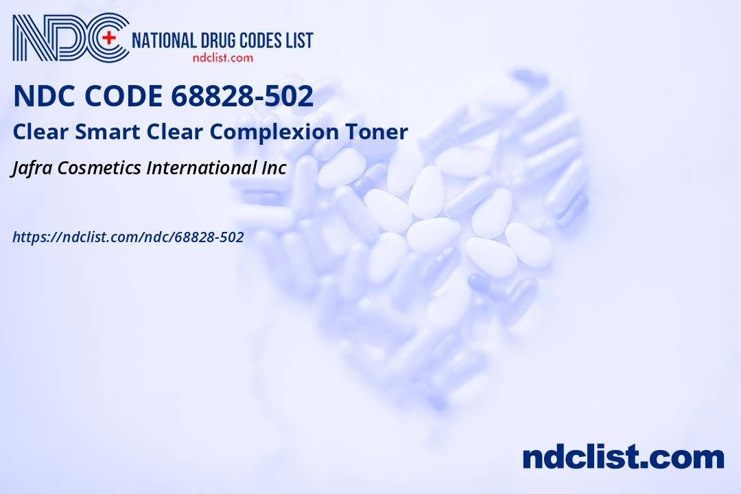 NDC 68828-502 Clear Smart Clear Complexion Toner