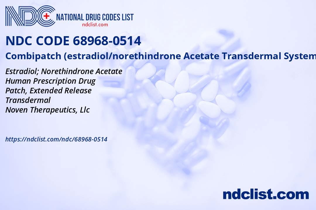 NDC 68968-0514 Combipatch (estradiol/norethindrone Acetate Transdermal ...