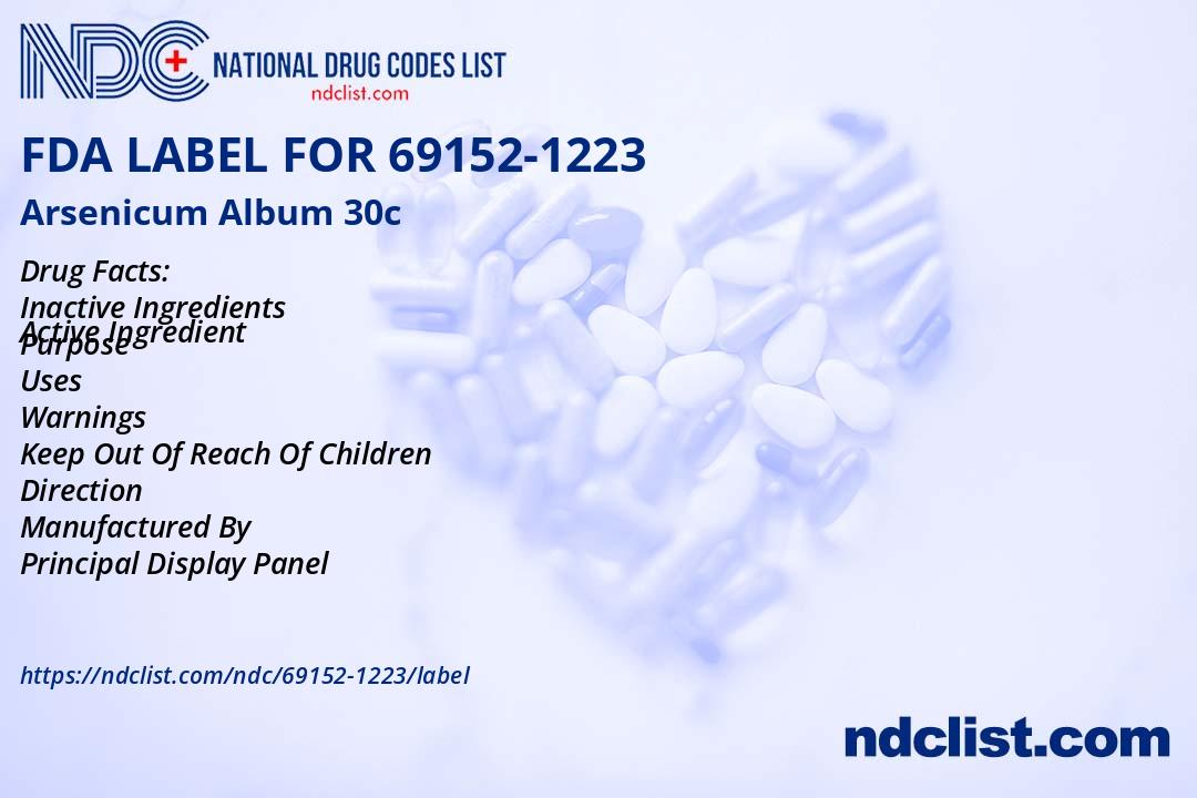 Arsenicum Album 30c- FDA Label NDC69152-1223