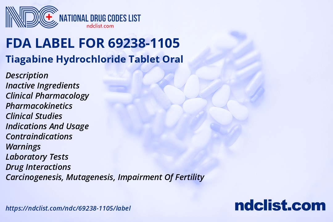 FDA Label for Tiagabine Hydrochloride Tablet Oral - Indications, Usage & Precautions