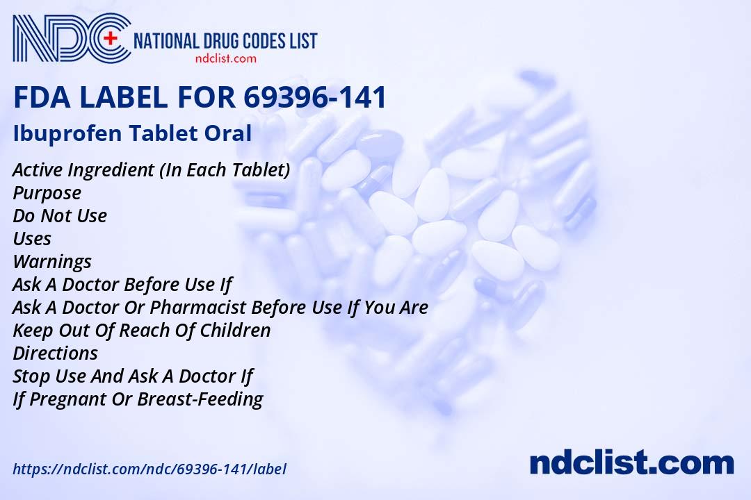 FDA Label for Ibuprofen Tablet Oral - Indications, Usage & Precautions