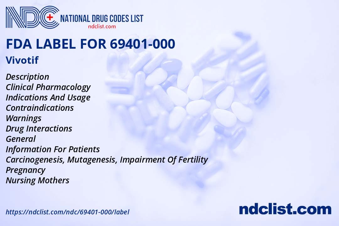 FDA Label for Vivotif - Indications, Usage & Precautions