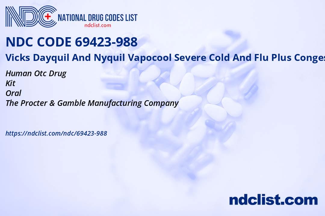 NDC 69423-988 Vicks Dayquil And Nyquil Vapocool Severe Cold And Flu Plus Congestion Kit Oral