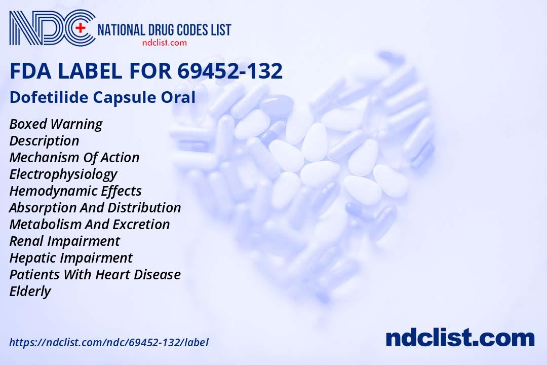 Dofetilide Capsule FDA Label - NDC 69452-132