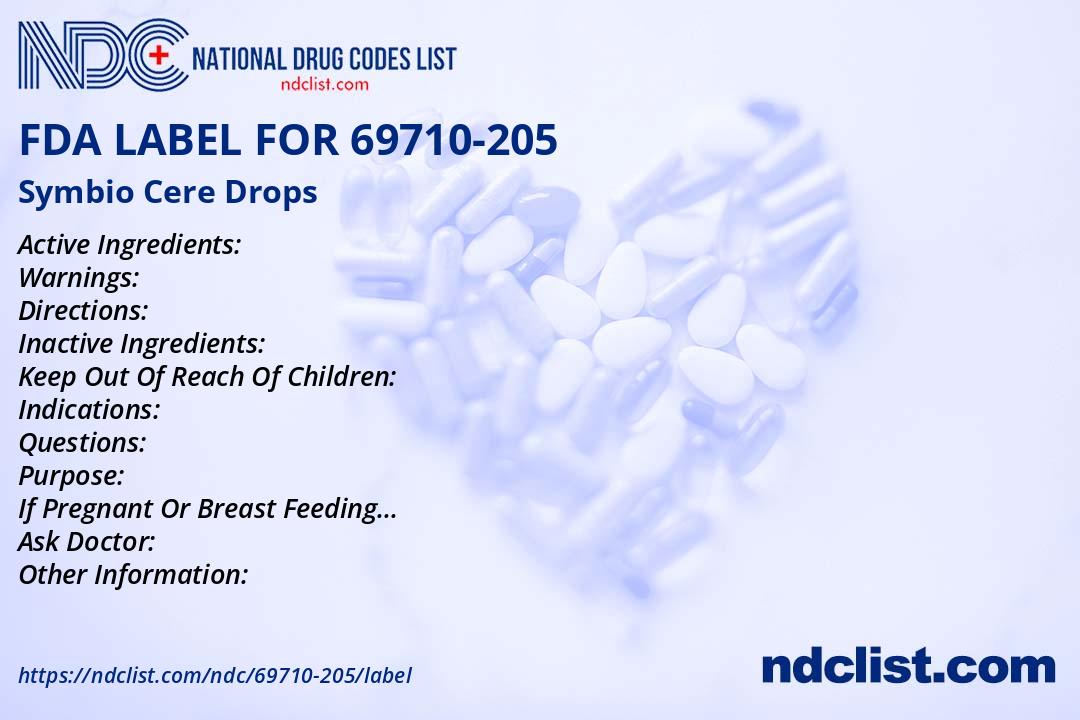 Symbio Cere Drops Liquid- FDA Label NDC69710-205