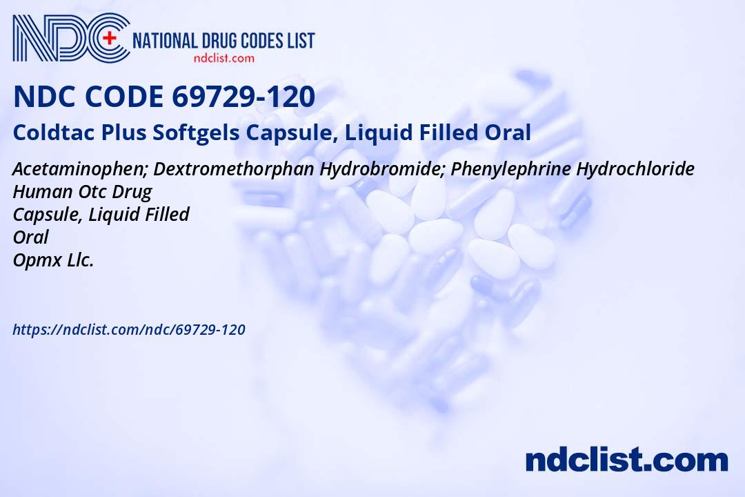 Coldtac Plus Softgels Capsule, Liquid Filled- NDC69729-120
