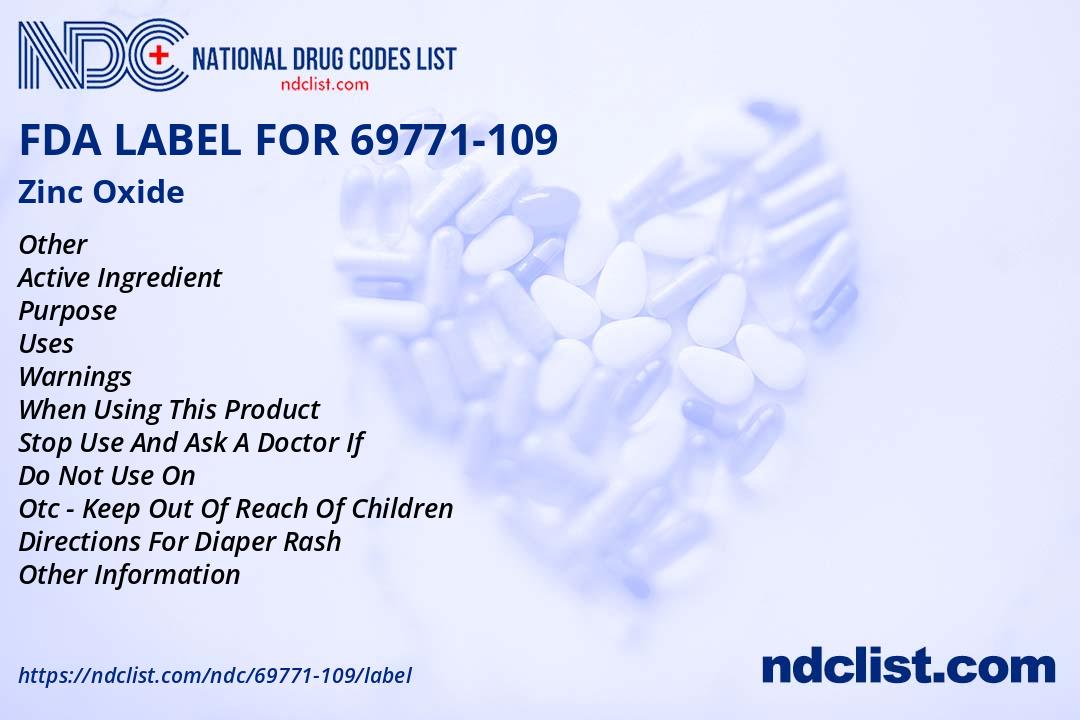 FDA Label for Zinc Oxide Ointment Topical - Indications, Usage ...