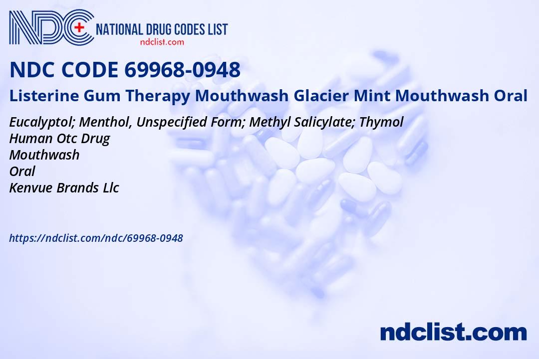 Listerine Gum Therapy Mouthwash Glacier Mint NDC 69968-0948