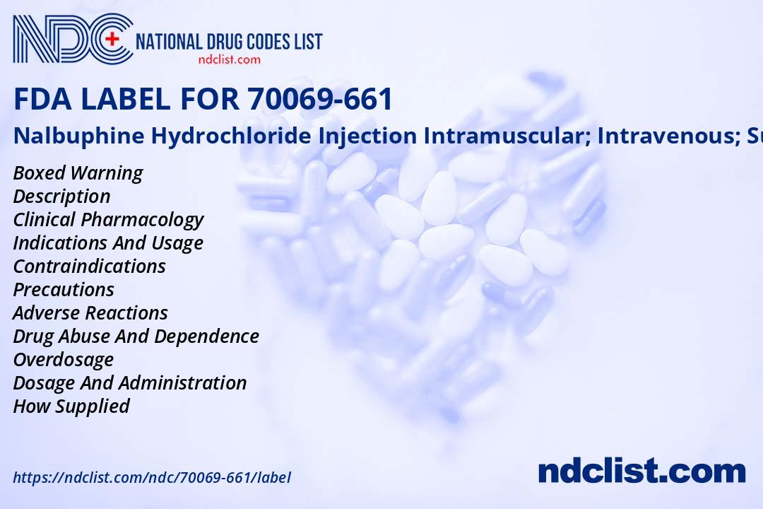 FDA Label for Nalbuphine Hydrochloride Injection Intramuscular ...