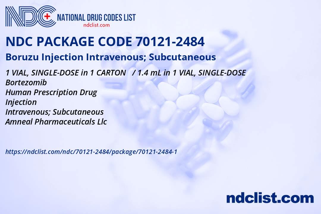 NDC Package 70121-2484-1 Boruzu Injection Intravenous; Subcutaneous