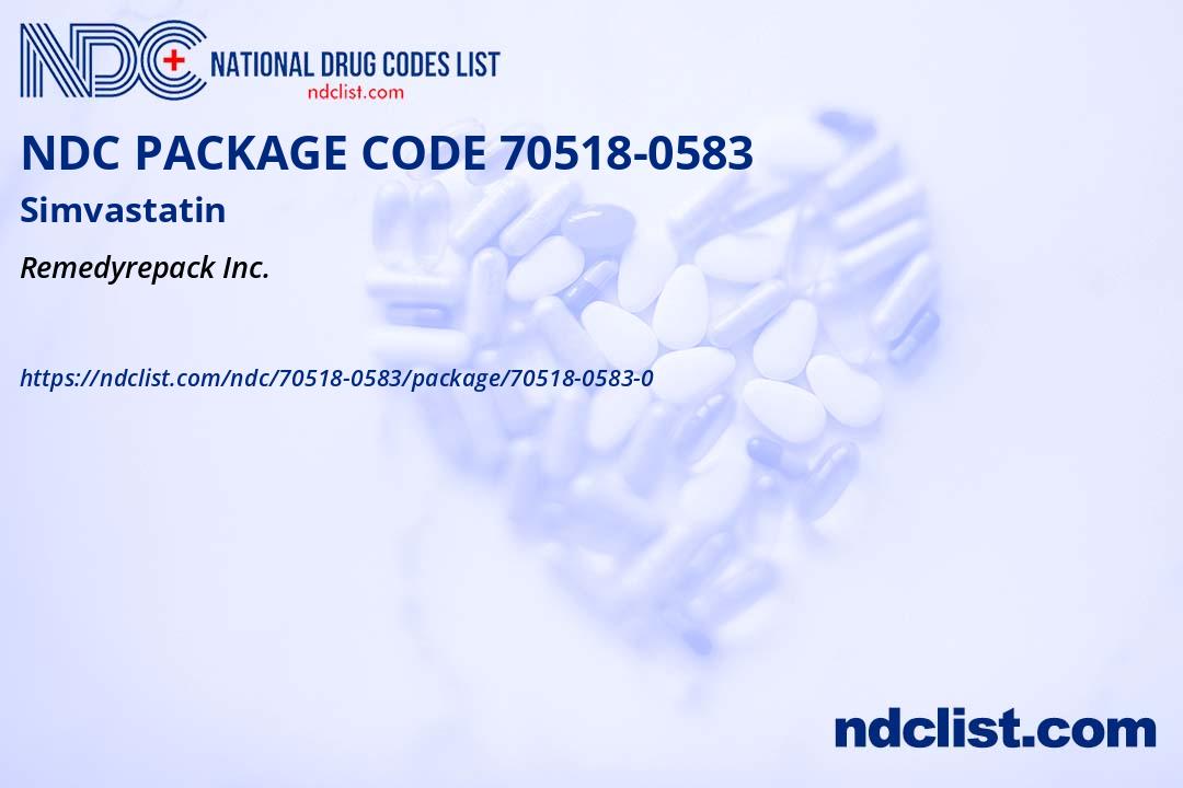 Simvastatin- NDC70518-0583-0