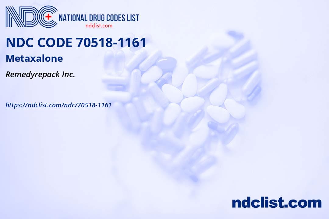 Metaxalone- NDC70518-1161