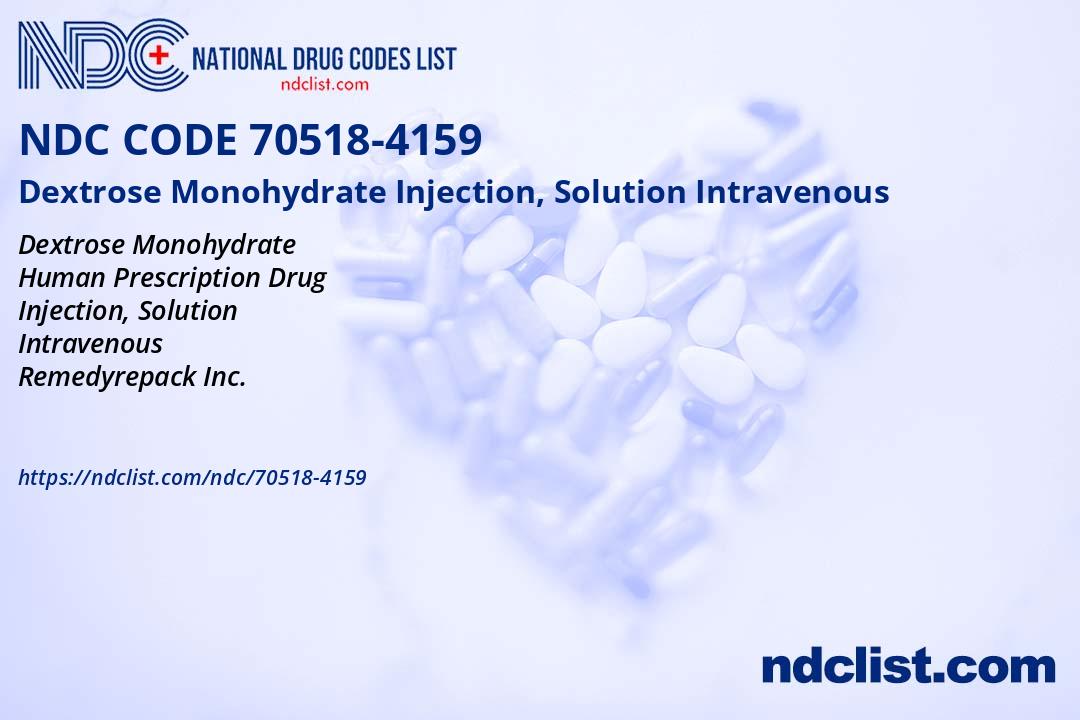 Dextrose Monohydrate- NDC70518-4159