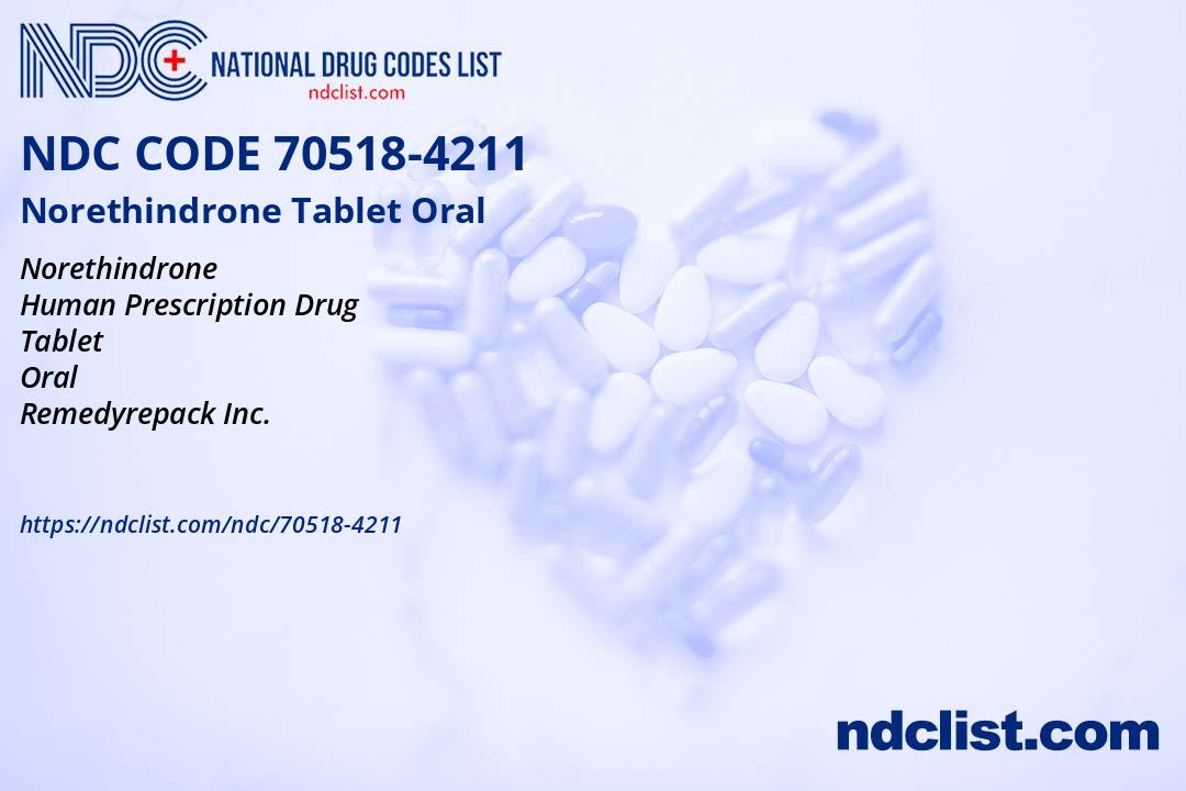 NDC 70518-4211 Norethindrone