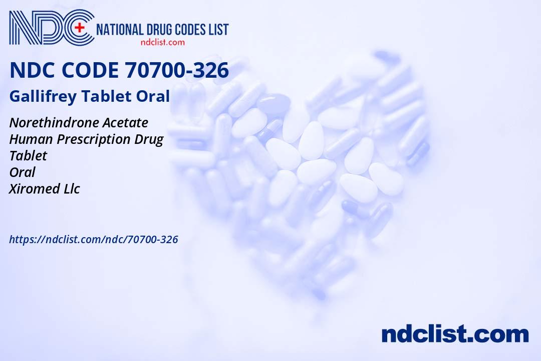 Gallifrey Tablet- NDC70700-326
