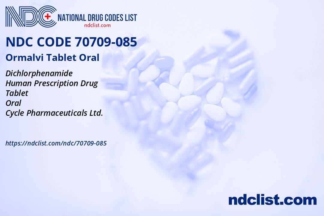 NDC 70709-085 Ormalvi Tablet Oral