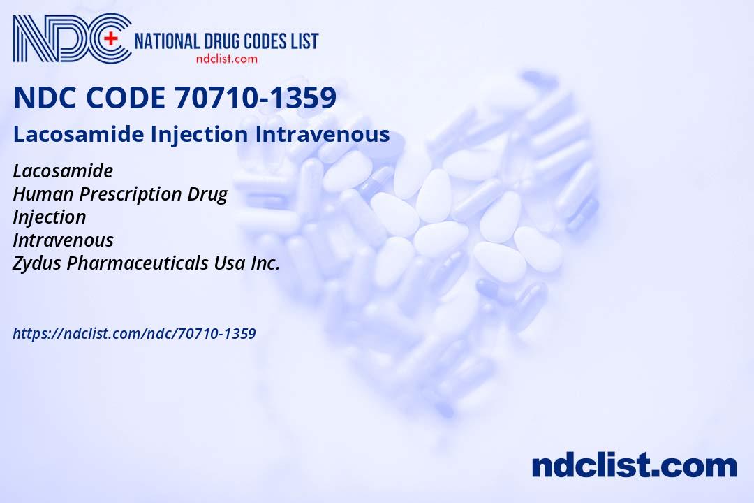 Lacosamide Injection- NDC70710-1359