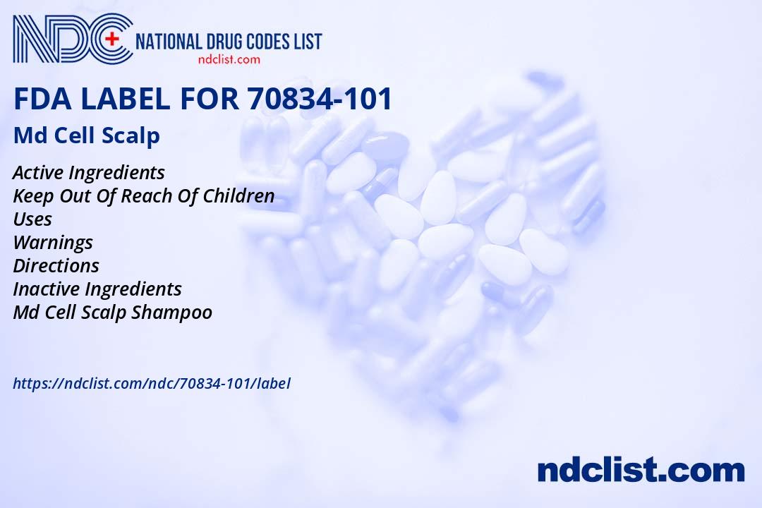 FDA Label for Md Cell Scalp - Indications, Usage & Precautions