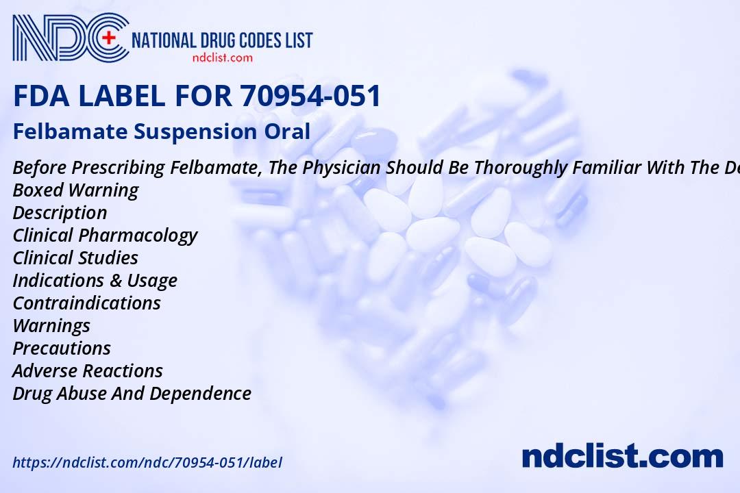 FDA Label for Felbamate Suspension Oral - Indications, Usage & Precautions