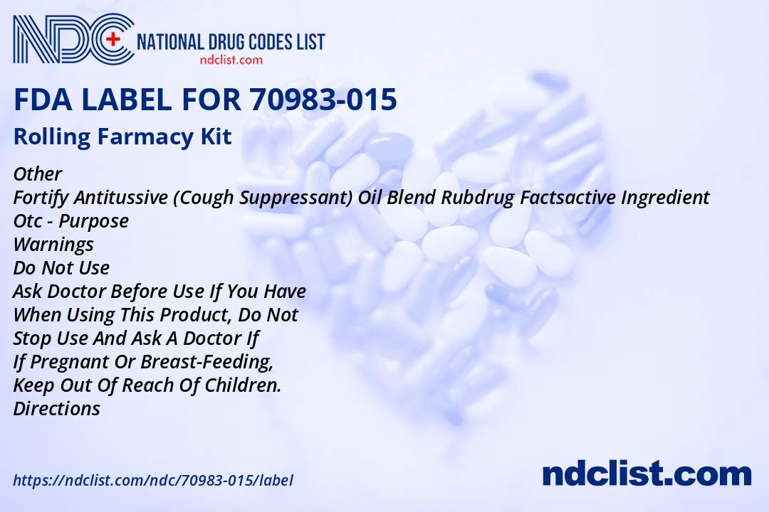 Rolling Farmacy Kit FDA Label - NDC 70983-015