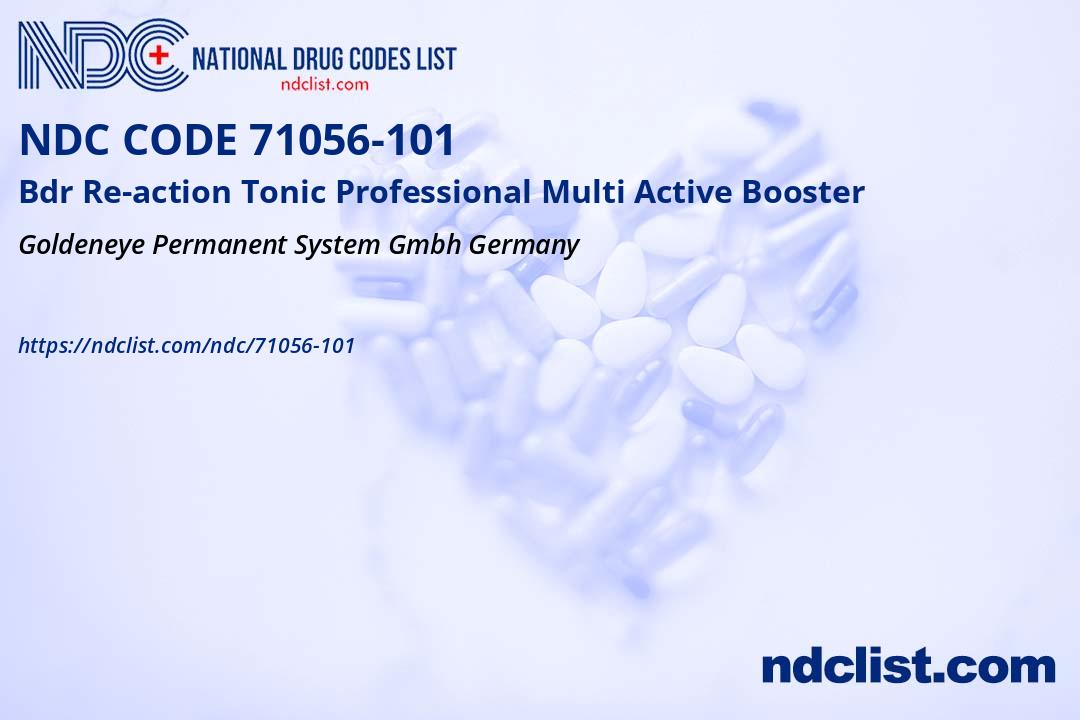 NDC 71056-101 Bdr Re-action Tonic Professional Multi Active Booster