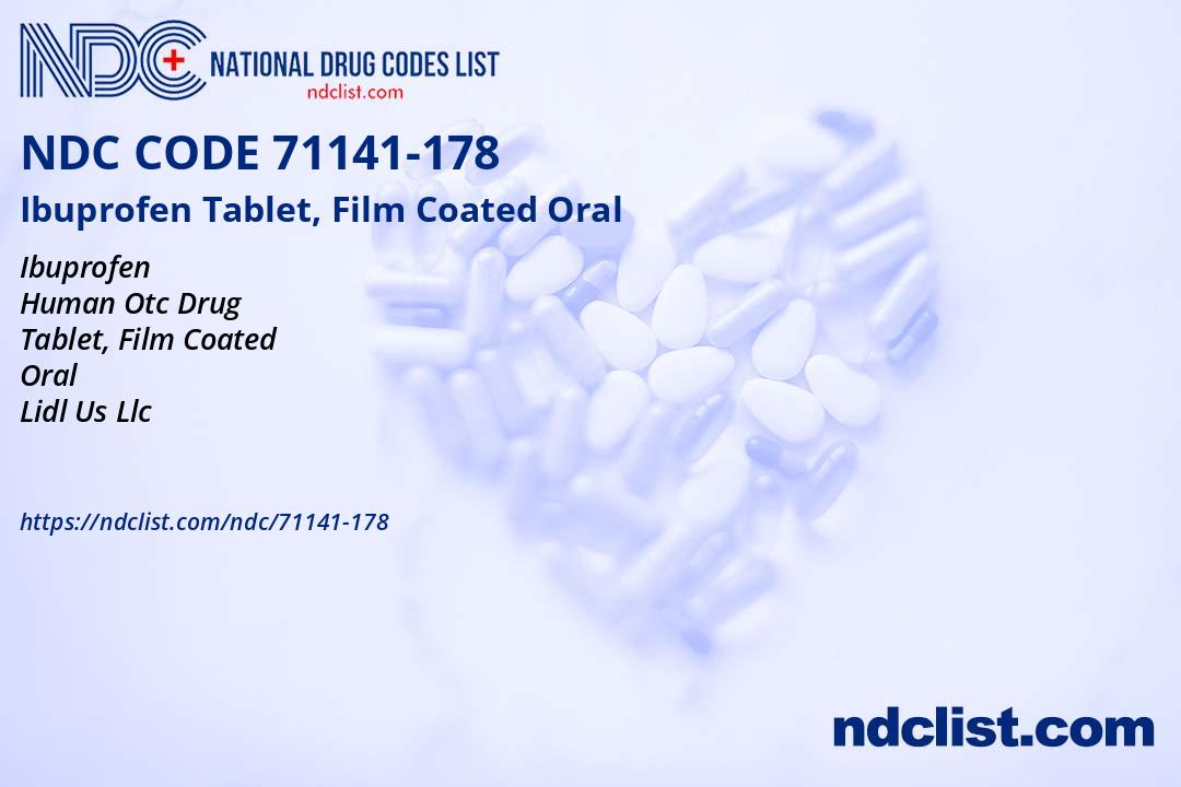 NDC 71141-178 Ibuprofen Tablet, Film Coated Oral