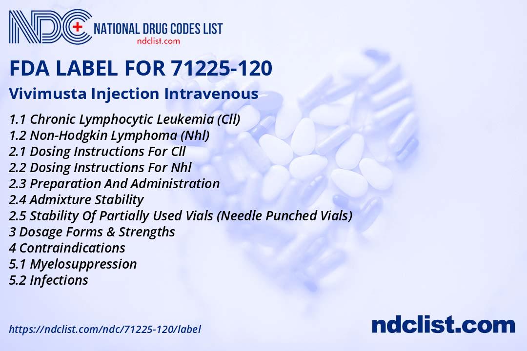 FDA Label for Vivimusta Injection Intravenous - Indications, Usage & Precautions