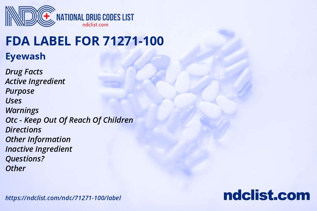 Eyewash- FDA Label NDC71271-100