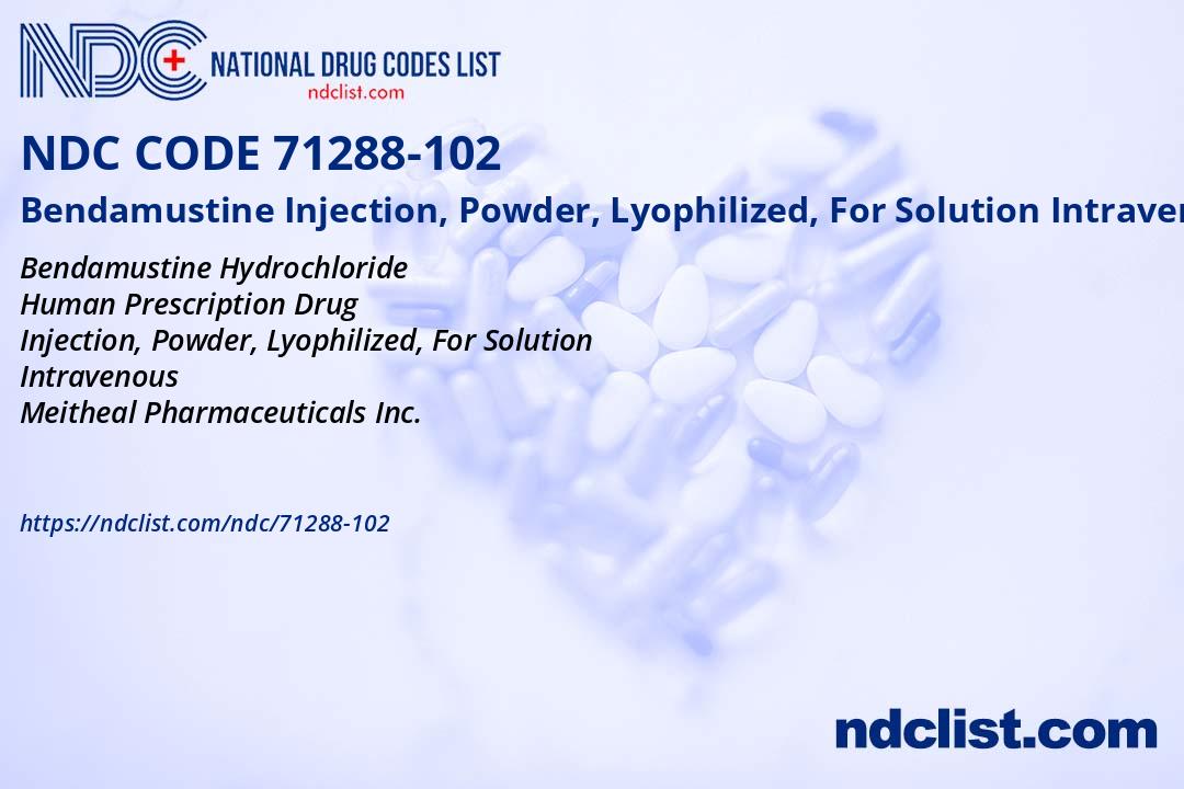 Bendamustine NDC 71288-102