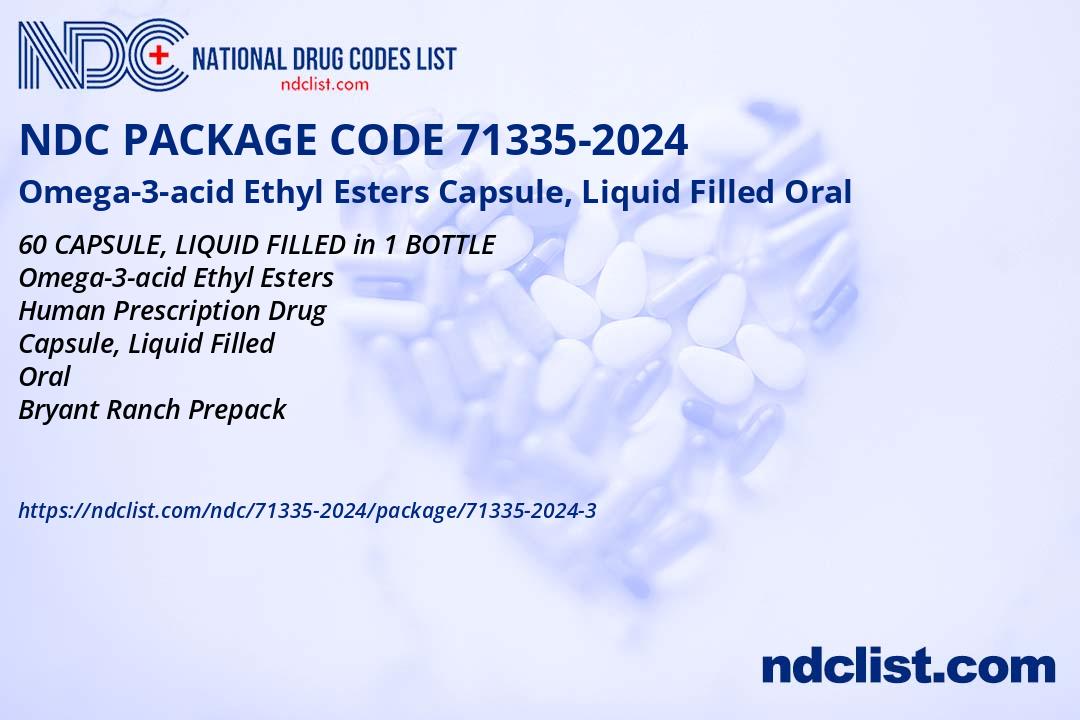 Omega-3-acid Ethyl Esters NDC Package 71335-2024-3