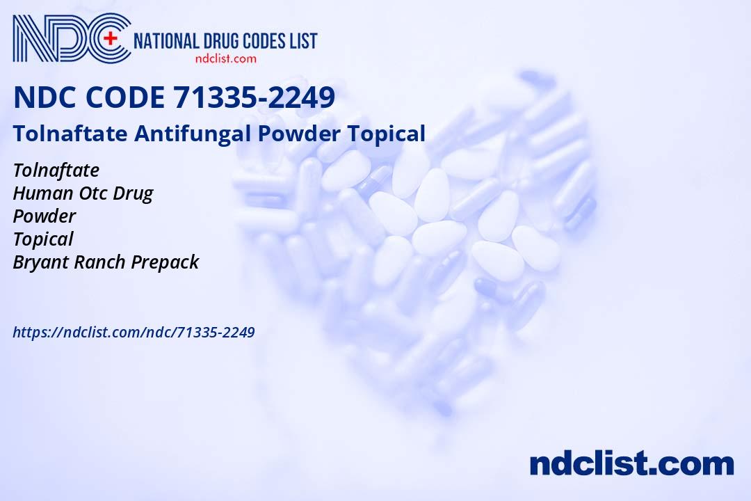 NDC 71335-2249 Tolnaftate Antifungal Powder Topical