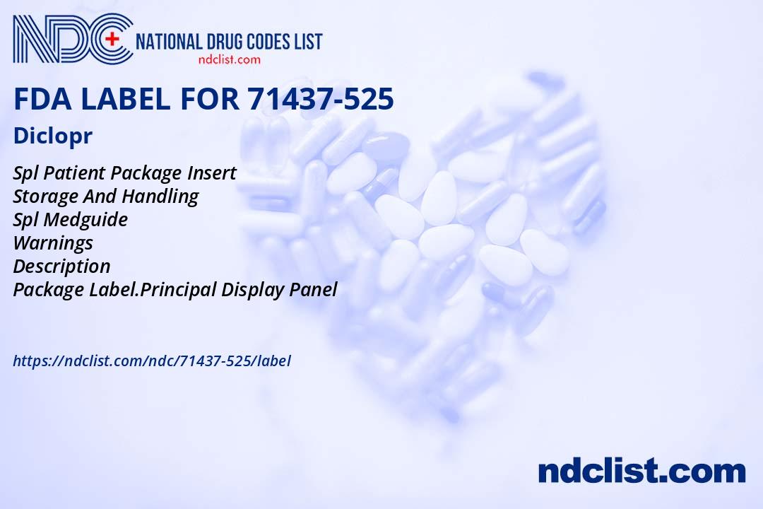 FDA Label for Diclopr - Indications, Usage & Precautions