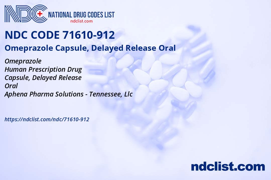 Omeprazole Capsule, Delayed Release- NDC71610-912