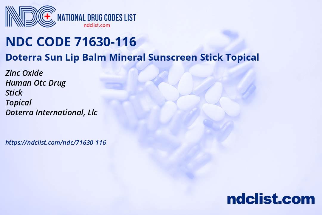 Doterra Sun Lip Balm Mineral Sunscreen Stick- NDC71630-116